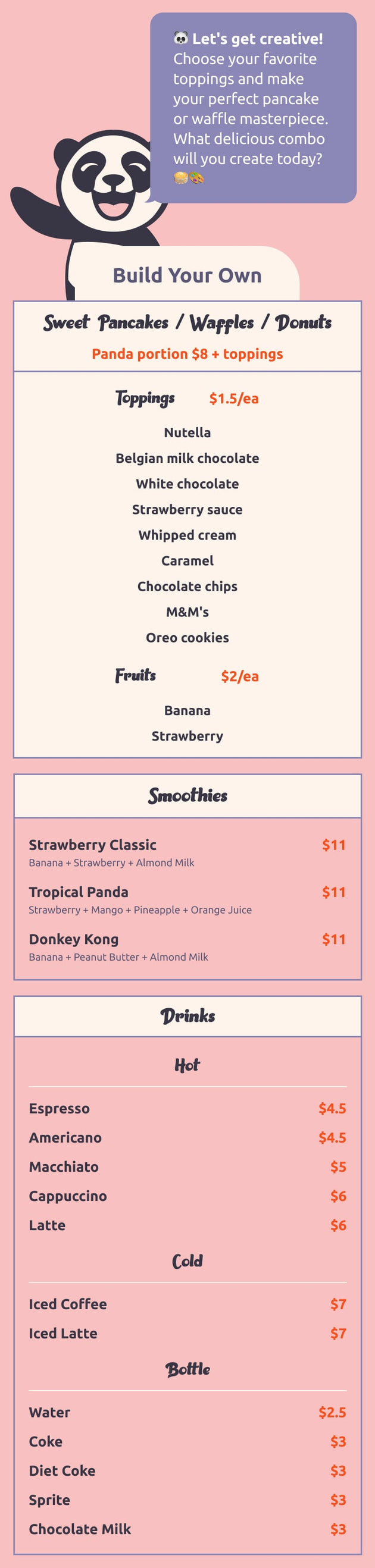 Menu – The Panda Pancakes